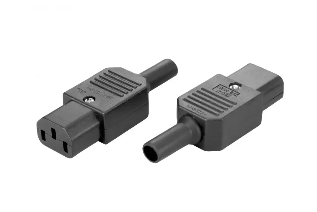 IEC 60320 C13 Rewireable Socket - Heavy-Duty Power Connector for Custom ...